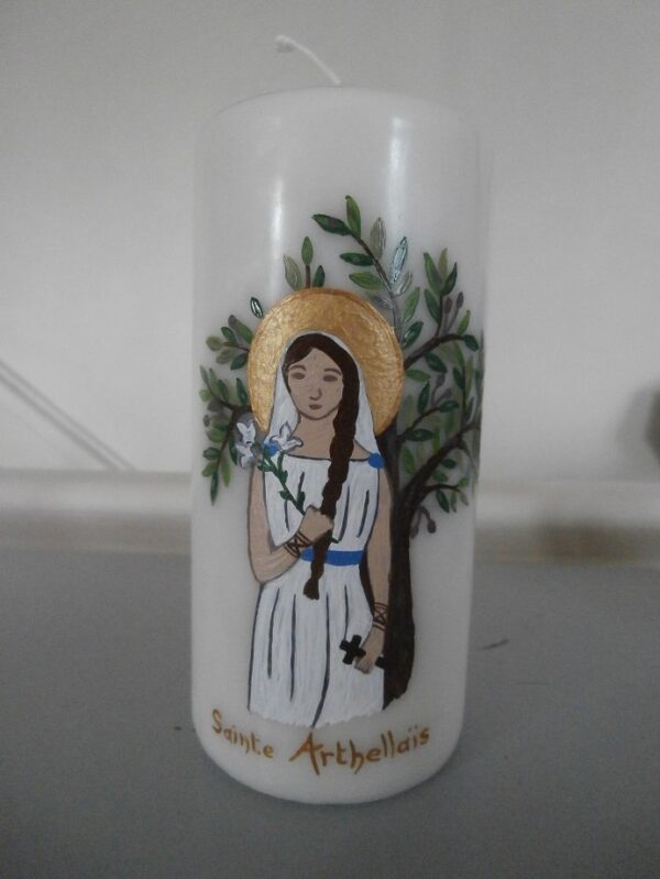Sainte Arthellaïs (Athénaïs) - Candelys - Bougies illustrées et ...